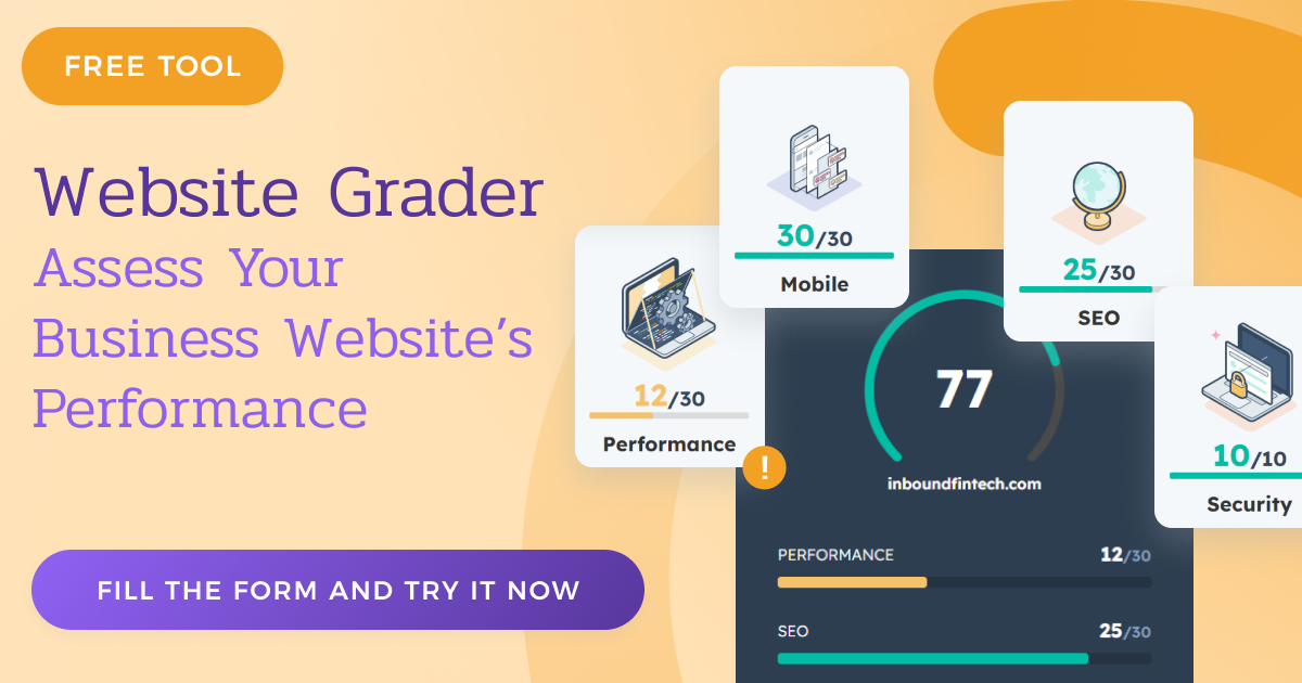Free Website Grader | Online Website Assessment Tool | Inbound FinTech
